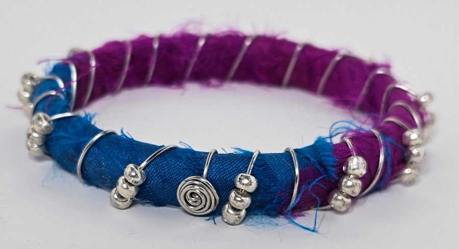 Sari Silk Stackable Bangles – Royal Creations by Acacia